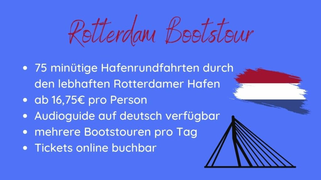 Rotterdam Hafenrundfahrt Bootstour finden & buchen